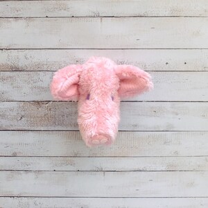 Faux Taxidermy, Pig Head, Soft Sculpture, Textile Head Trophy ...