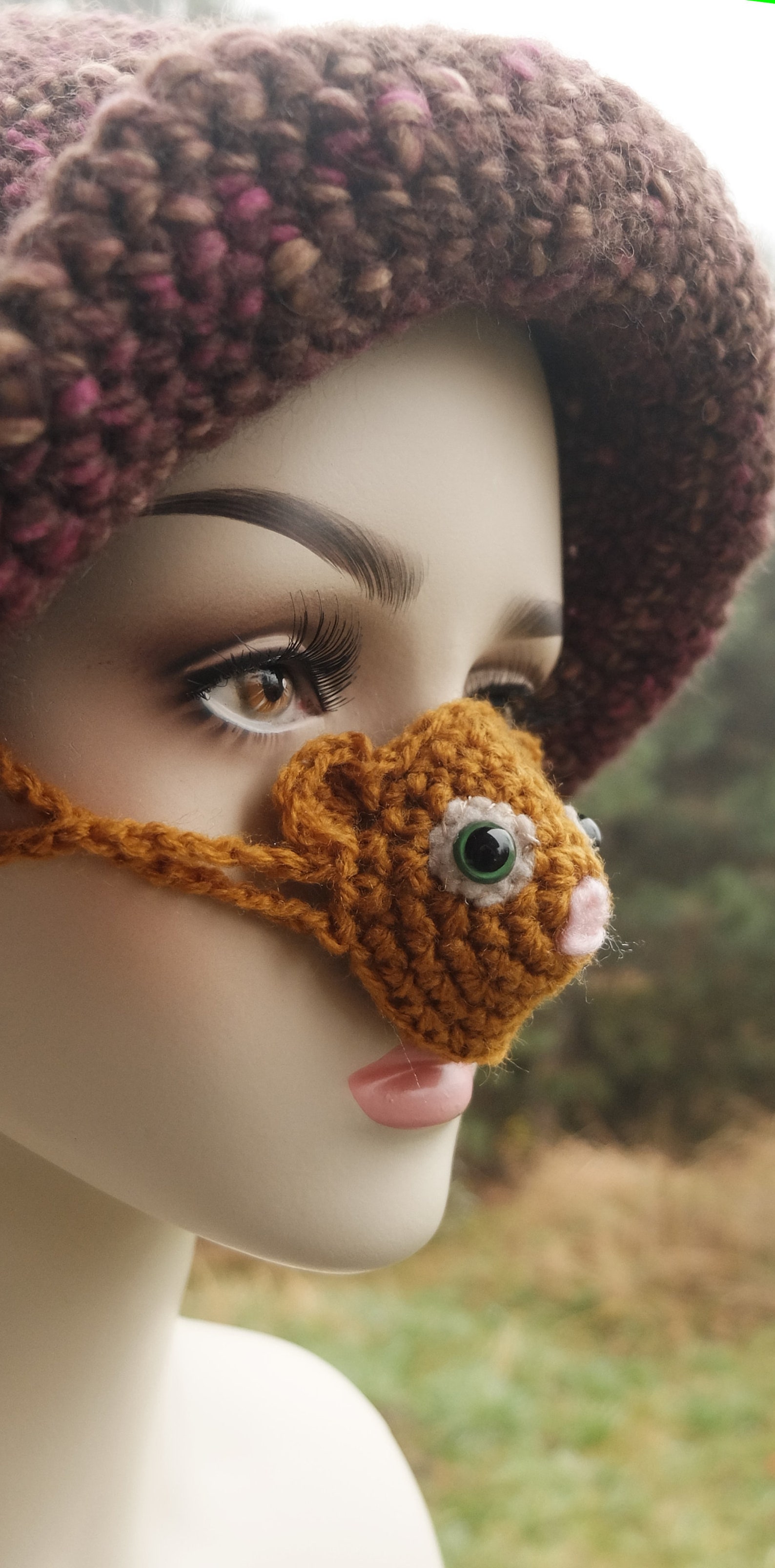 Tarsier Nose Cozy Face Cover Unique Nose Warmer Indoor - Etsy