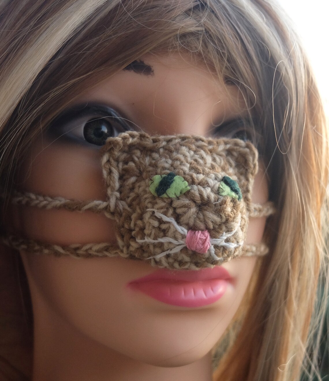 Tabby Cat Kitten Nose Warmer Unique Nose Sweater Purrfect | Etsy