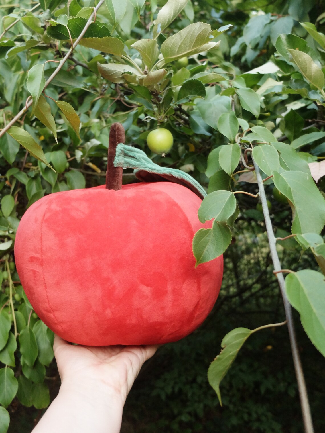 Big Stuffed Apple Plush Apple Cushion Red Apple Pillow - Etsy