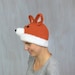 Red Fox Hat, Fox Beanie, Animal Hat, for Animal Lovers, Unisex Adults ...