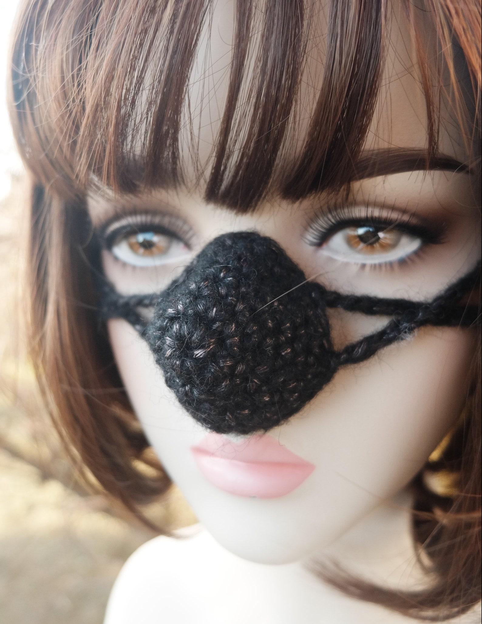 Nose Warmer Shiny Nose Cozy Nose Hat Crochet Face Cover - Etsy