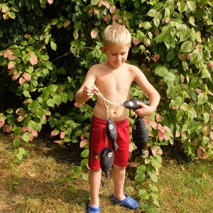 Hanging Fish, Fish Bunch, Fish Garland, Fabric Fish, Beach House, Bath ...