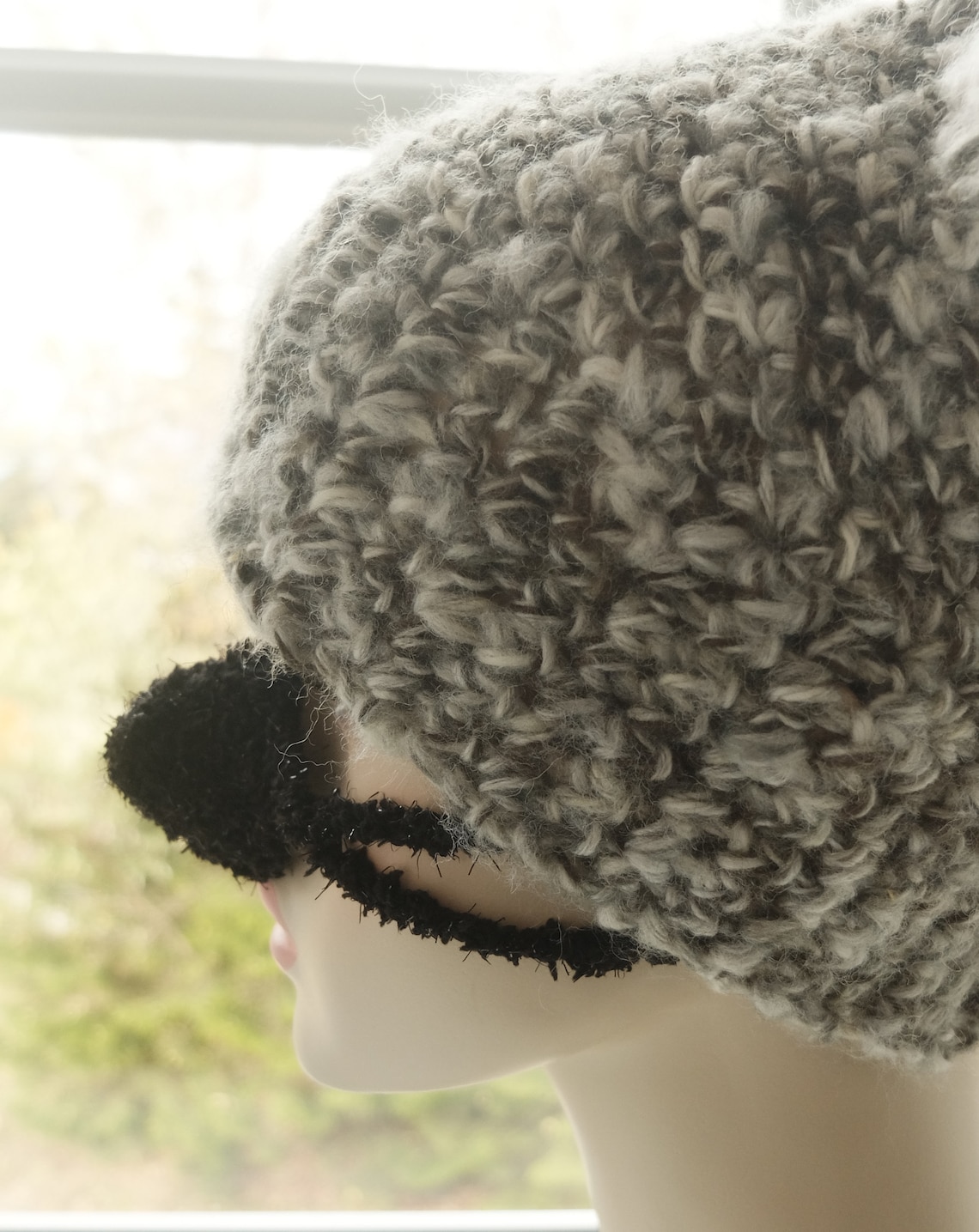 Black Nose Warmer Fluffy Nose Hat Soft Face Heater Small - Etsy