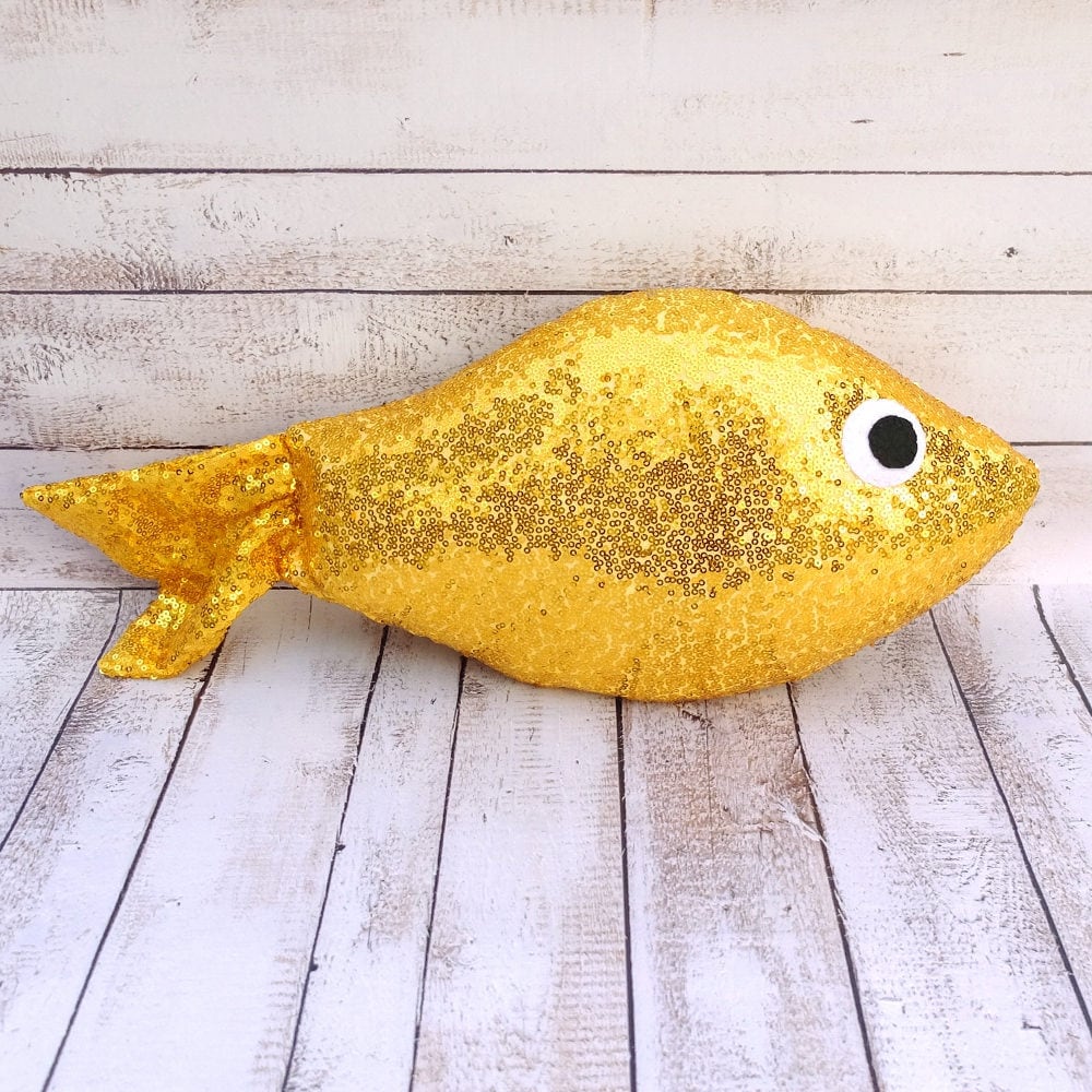 Gold Fish Kids Baby Room Decor Stuffed Fish Nautical Lake | Etsy