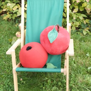 Big Stuffed Apple Plush Apple Cushion Red Apple Pillow - Etsy