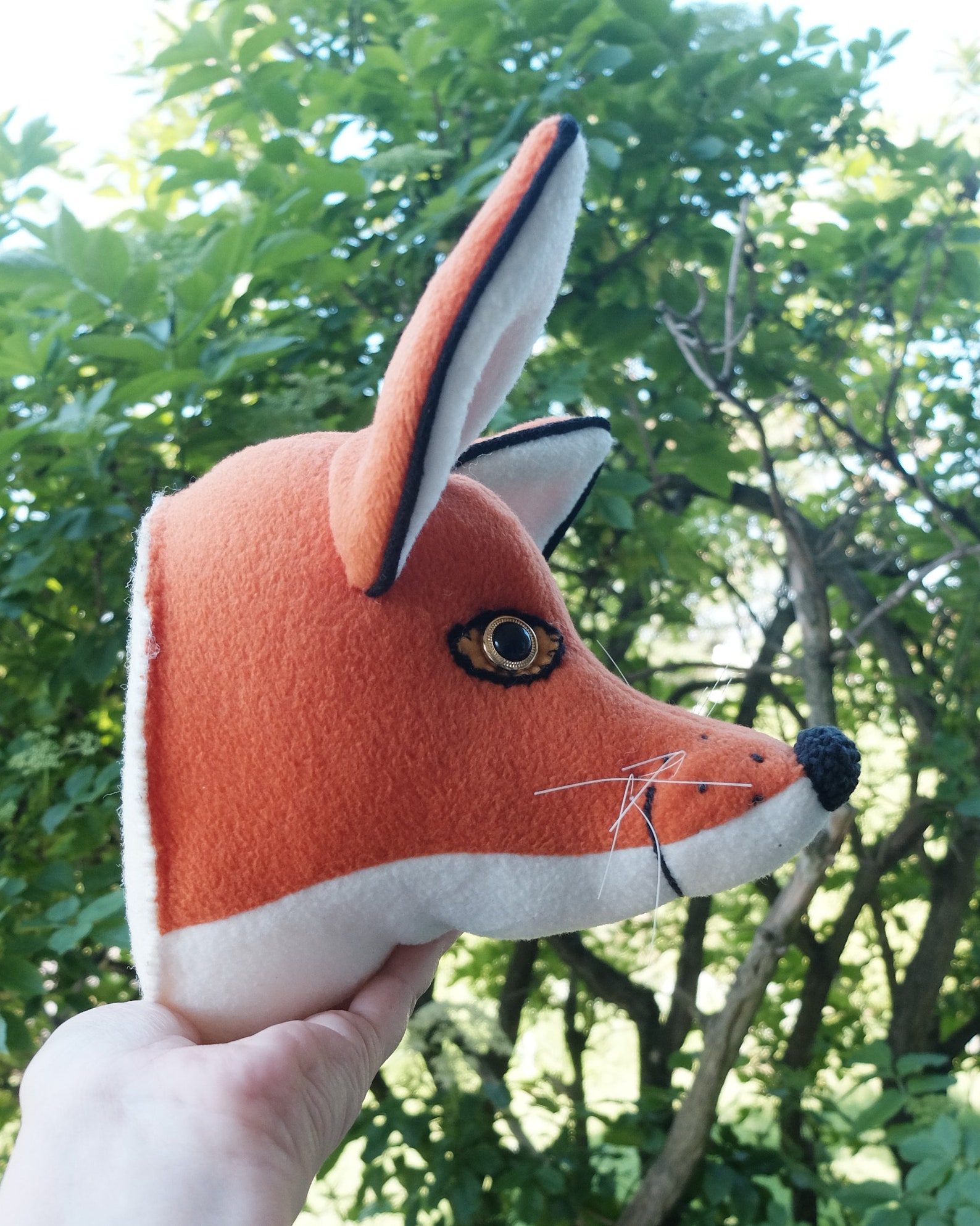 Faux Fox Taxidermy Fox Head Wall Mount Stuffed Red Fox - Etsy