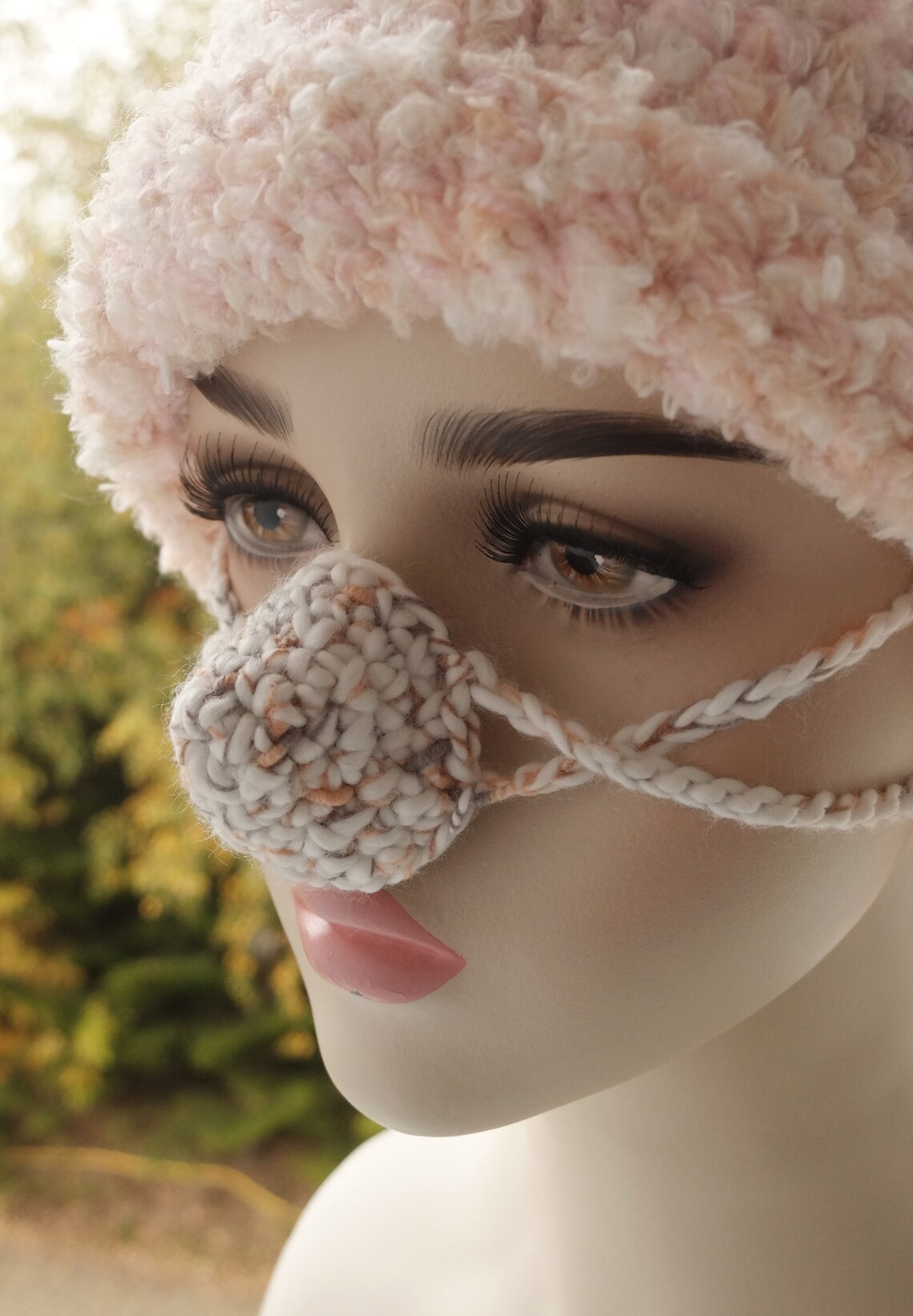 Unisex Nose Warmer Ecru Nose Cap Nose Protector Cold Nose - Etsy