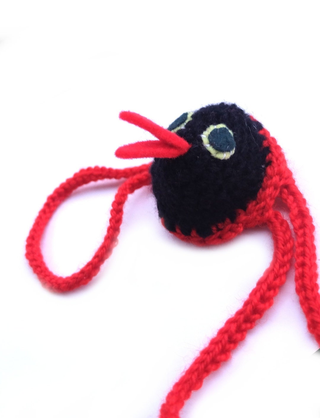 Black Bird Nose Warmer, Nose Mitten, Unisex, Fun Crochet, Nose Heater ...