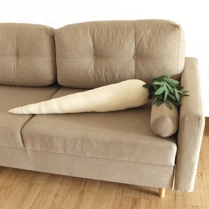 Stuffed Parsnip Pillow Oversized Parsnip Plush Vegetable - Etsy