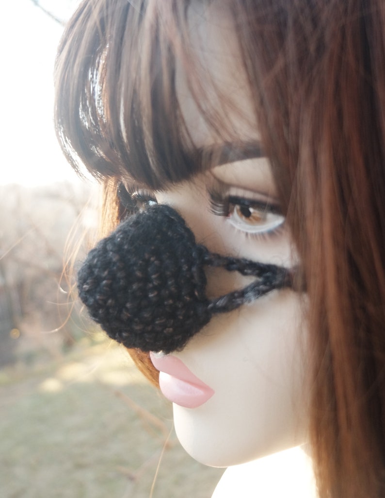 Nose Warmer, Shiny Nose Cozy, Nose Hat, Crochet Face Cover, Small Gift ...