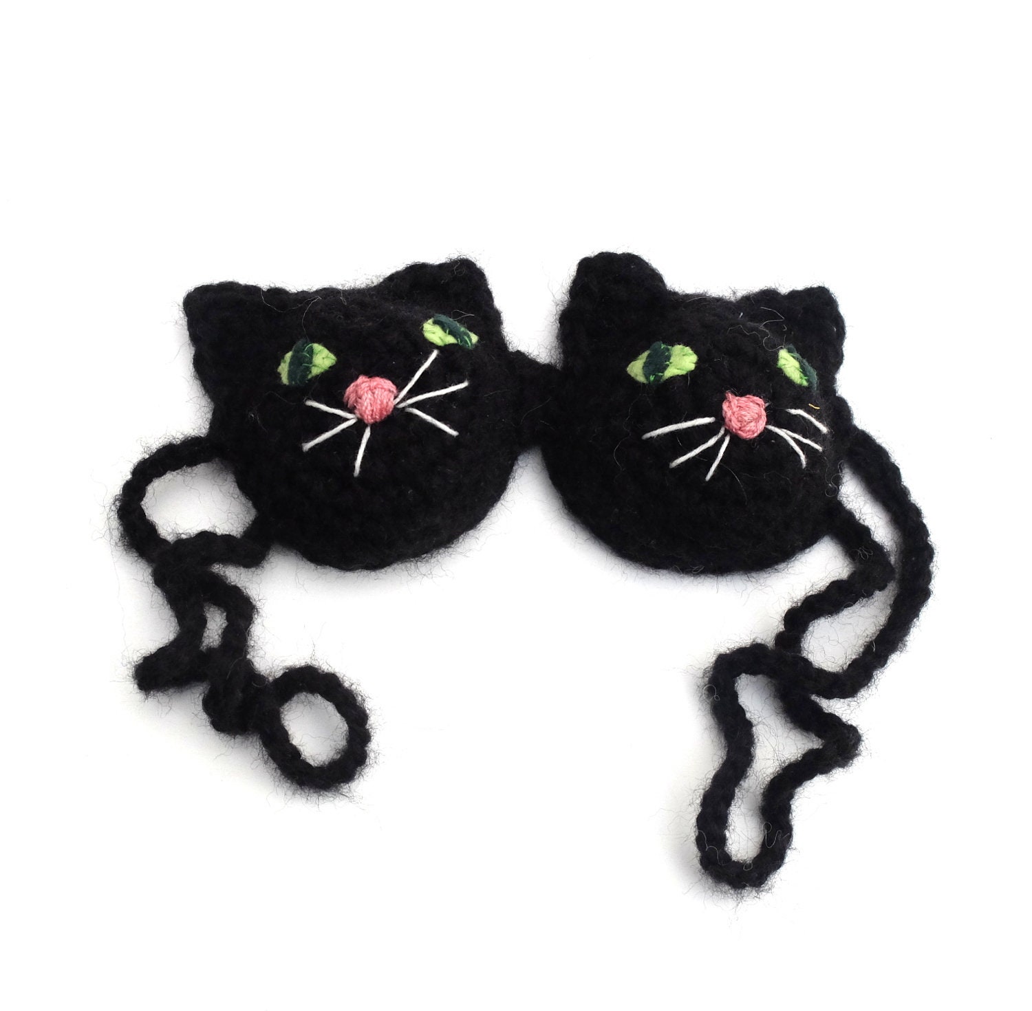 Black Cat Couple Cat Sleeping Mask Travel Eye Mask | Etsy