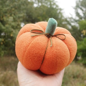 Fleece Pumpkin, Soft Orange Pumpkin, Halloween Table, Autumn Garden ...