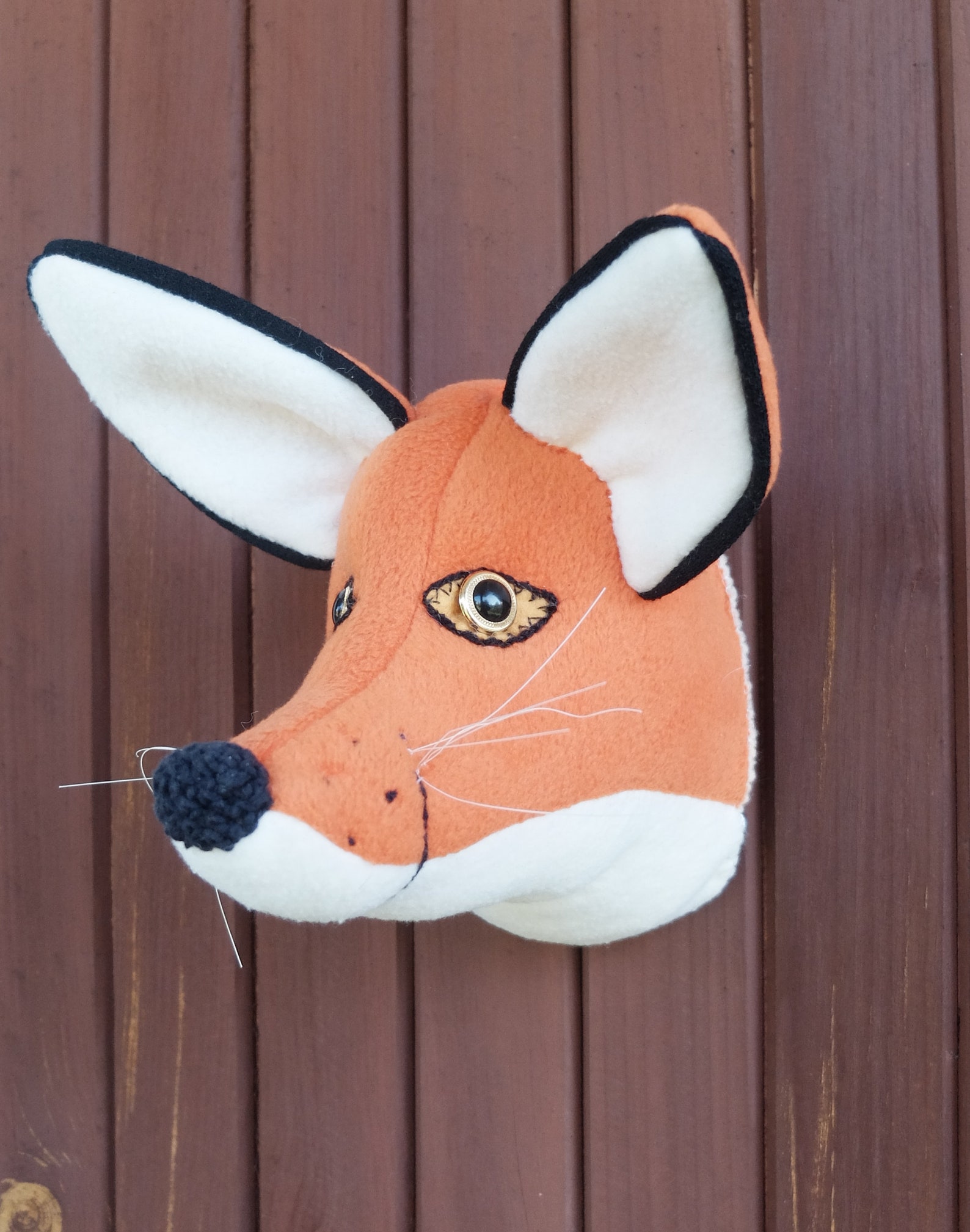 Faux Fox Taxidermy Fox Head Wall Mount Stuffed Red Fox | Etsy