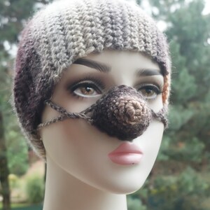 Unisex Nose Warmer, Brown Nose Cap, Nose Protector, Cold Nose Gaiter ...