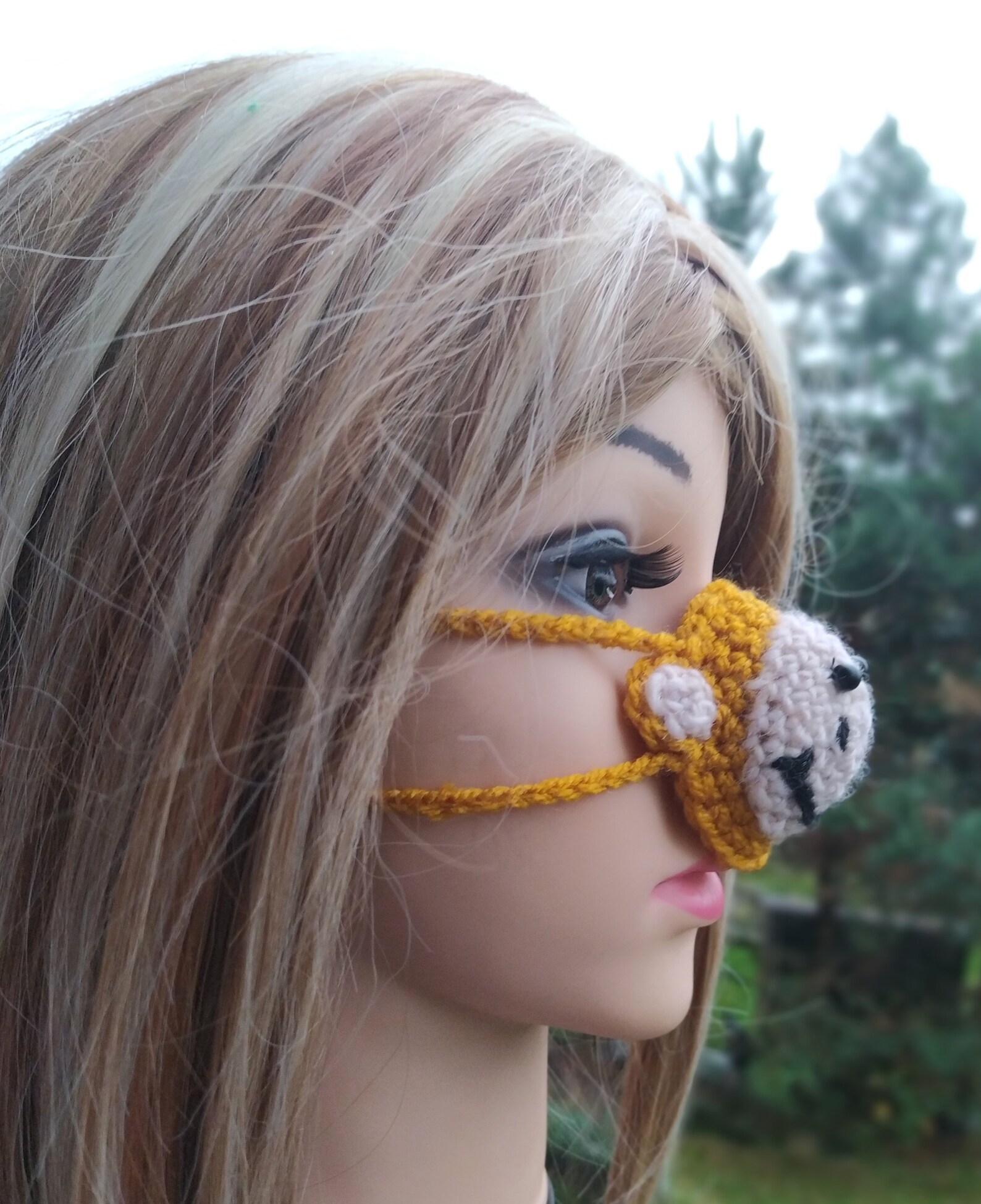 Little Monkey Face Nose Warmer Nose Cozy Nose Mitten | Etsy