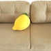 Giant Fleece Lemon, 3D Plush Fruit, Oversized Lime Pillow, Stuffed ...