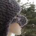 Gray Nose Warmer, Plush Nose Scarf, Fluffy Nose Hat, Crochet Nose Hat ...