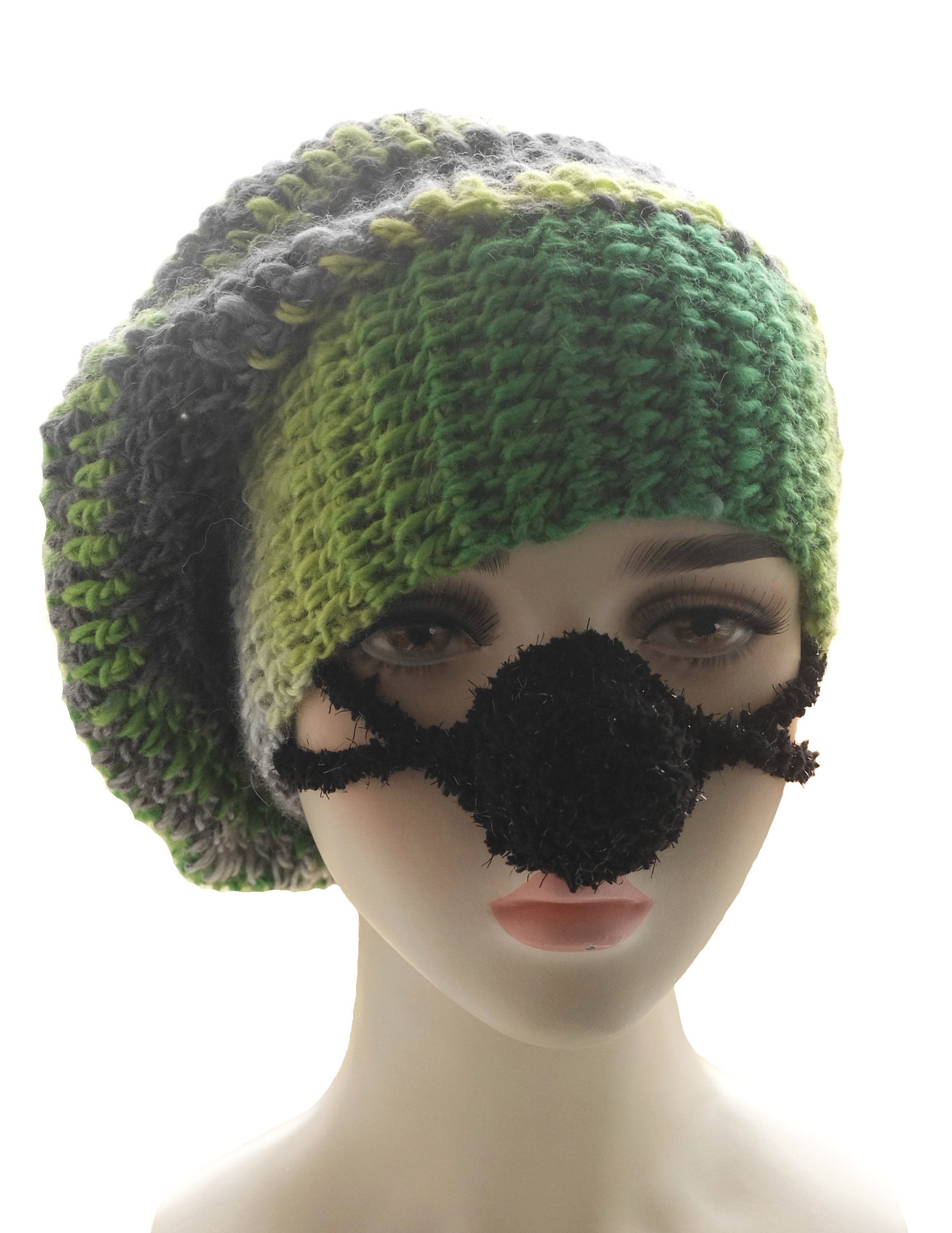 Black Nose Warmer Fluffy Nose Hat Soft Face Heater Small - Etsy