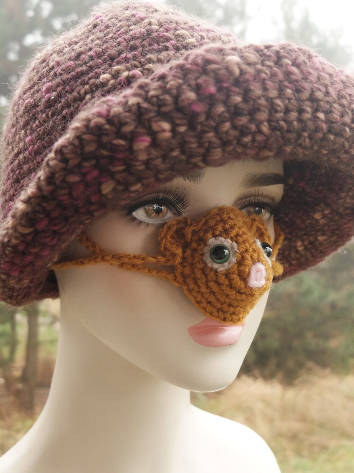 Tarsier Nose Cozy Face Cover Unique Nose Warmer Indoor - Etsy