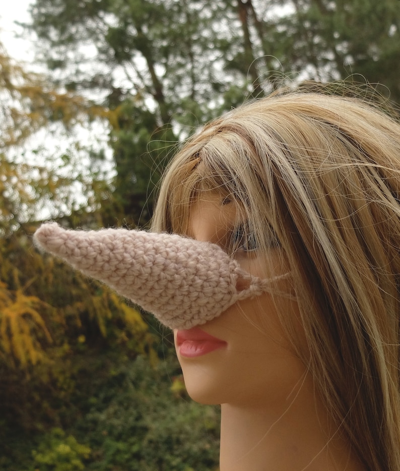 Pinocchio Nose Crochet Nose Warmer Face Cover Nose Cozy - Etsy