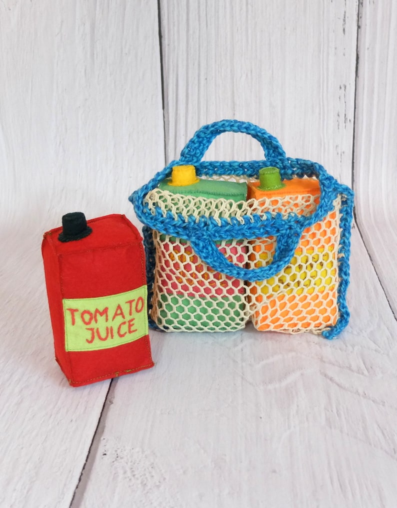 Fake Food Felt Juice Carton Juice Box Pretend Food Pretend - Etsy