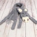 Gray Donkey Scarf for Toddler Animal Scarf Eeyore Scarf - Etsy