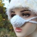 Fluffy Nose Warmer, Funny Face Heater, Snow-white Nose Hat, Perfect ...