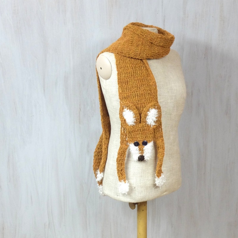 Red Fox Scarf - Etsy