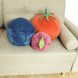 The Biggest Tomato Pillow in My Store, Velvet Veggie, Pretend Food, New ...