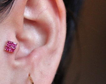 Square Ear Piercing - Etsy