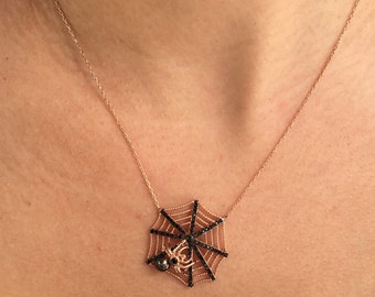 Spider necklace | Etsy