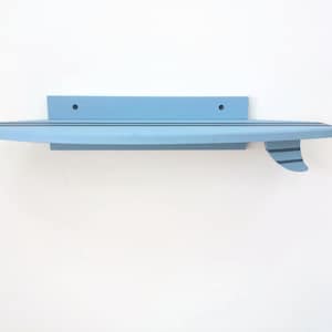 Surfboard Shelf With Fin Beachy Themed Decor 24'' X 7'' - Etsy