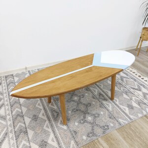 Surfboard Coffee Table for Beach House Custom Furniture Surf Decor - Etsy