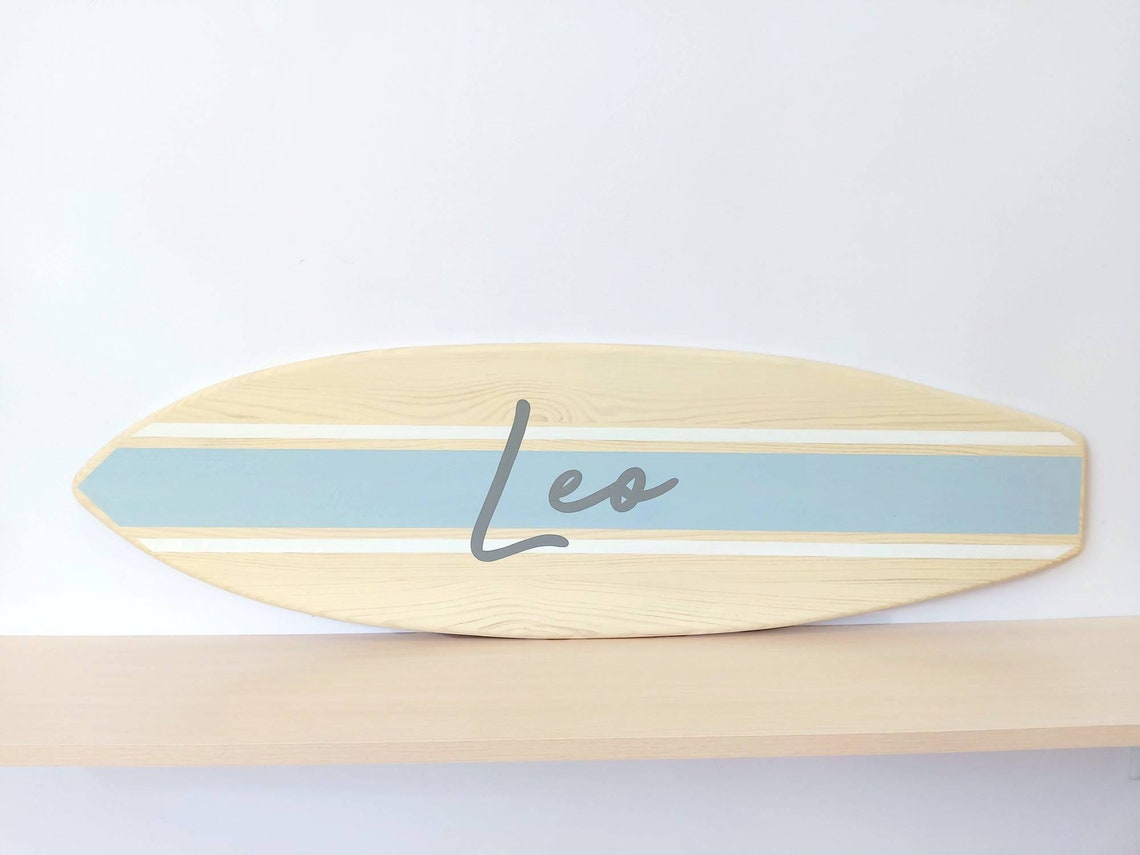 Surf Board Wall Plaque Personalized Sign Wooden Surfboard - Etsy