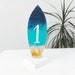 Beach Themed Table Numbers for Wedding Surfboard Fin Ocean Inspired ...