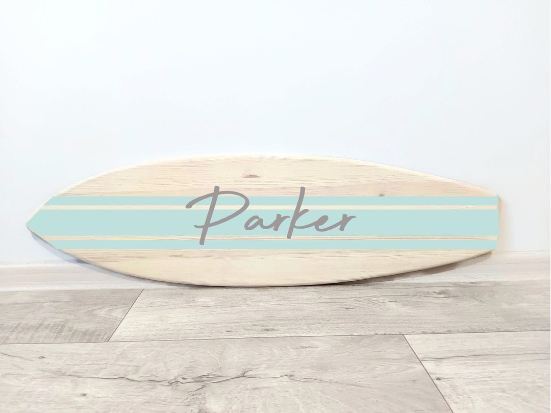 Surf Board Wall Plaque Personalized Sign Wooden Surfboard - Etsy