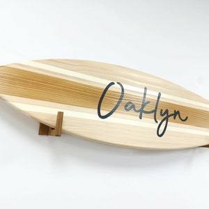 Personalized Surfboard Wall Art Name Sign Wooden Surf Decor - Etsy