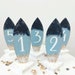 Table Numbers for Beach Wedding in Surfboard Shape Ocean Inspired ...