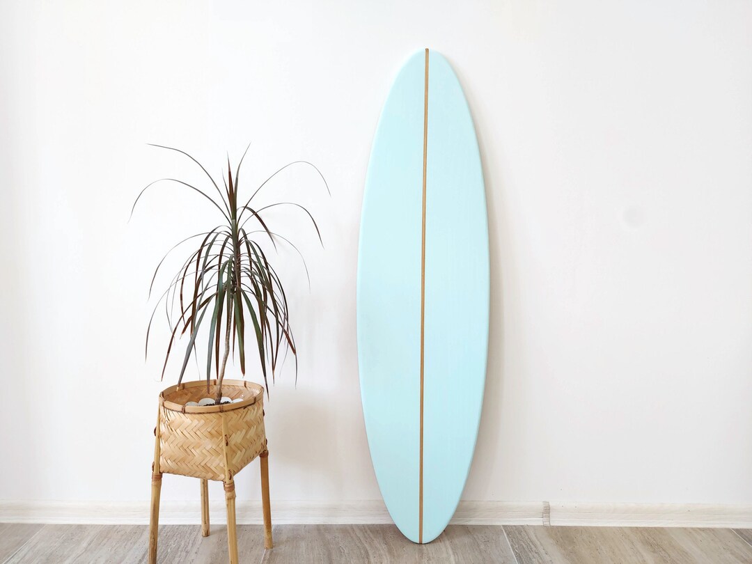 Mint Surfboard Wall Art Decor - Decorative Surfboard Sign With Custom ...