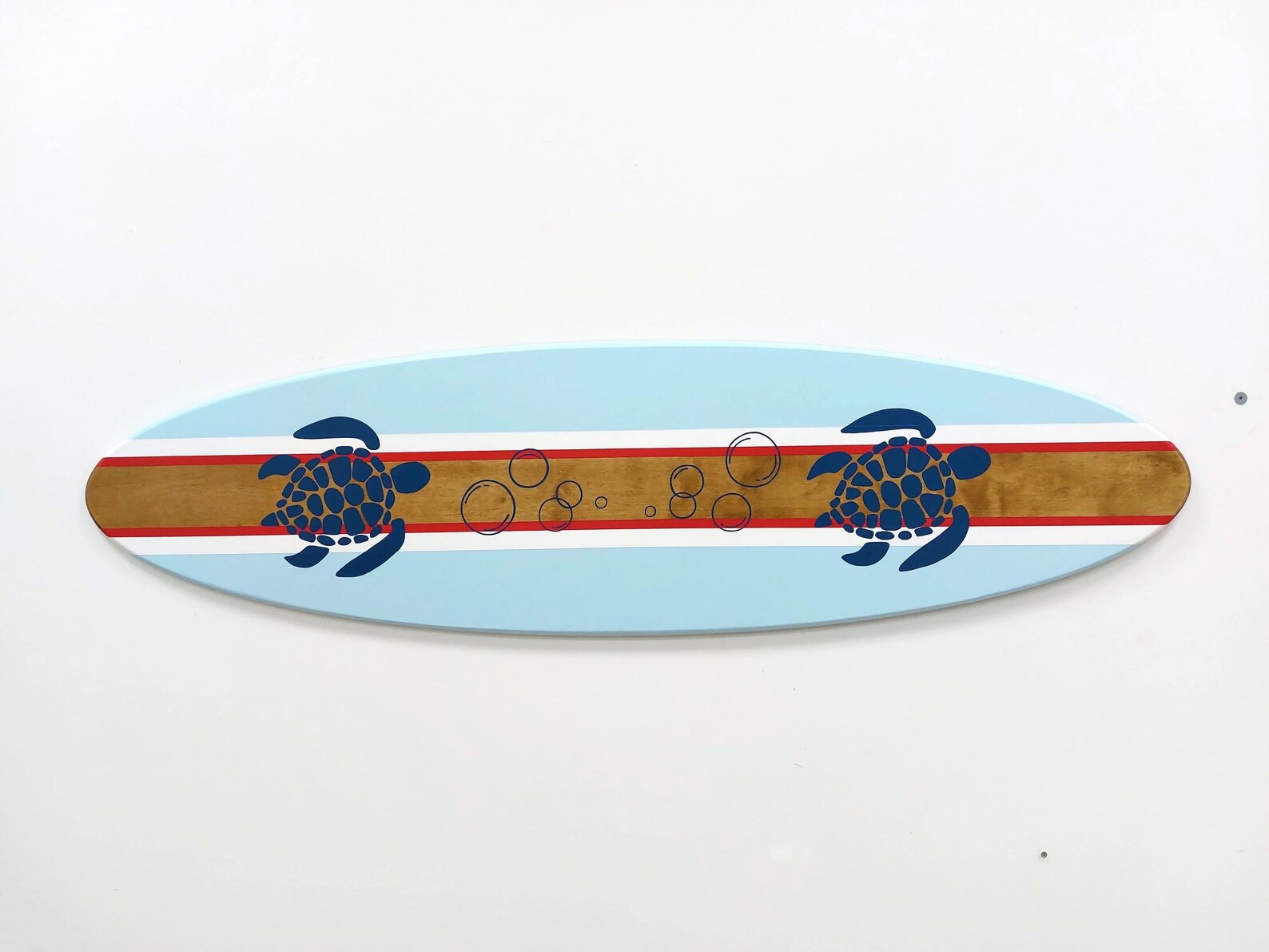 Surfboard Wall Art Decor With Sea Turtles Surf Sign Hawaiian Decor ...