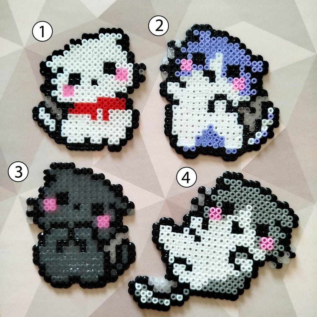 Cute Kittens Hama Beads - Etsy
