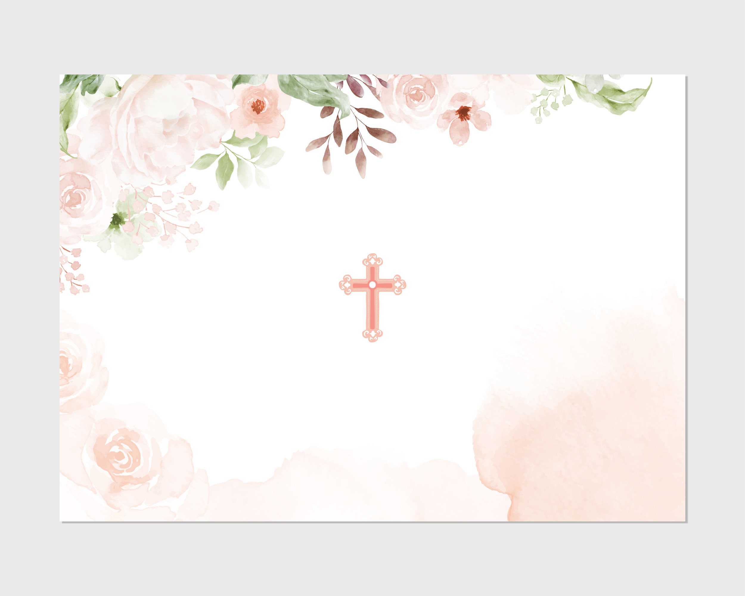 Blank First Communion Invitations