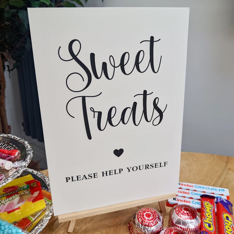 Sweets Sign - Etsy UK