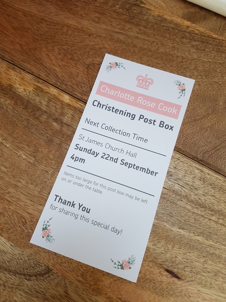 Post Box SIGN Only for Weddings Birthdays Christenings Etc - Etsy UK