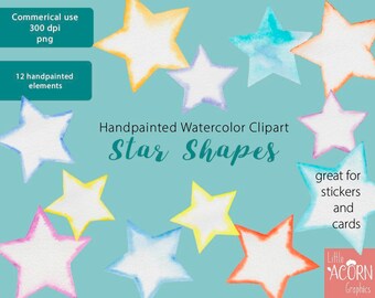 Watercolor Clipart Frame Square Clip Art Frame handpainted | Etsy