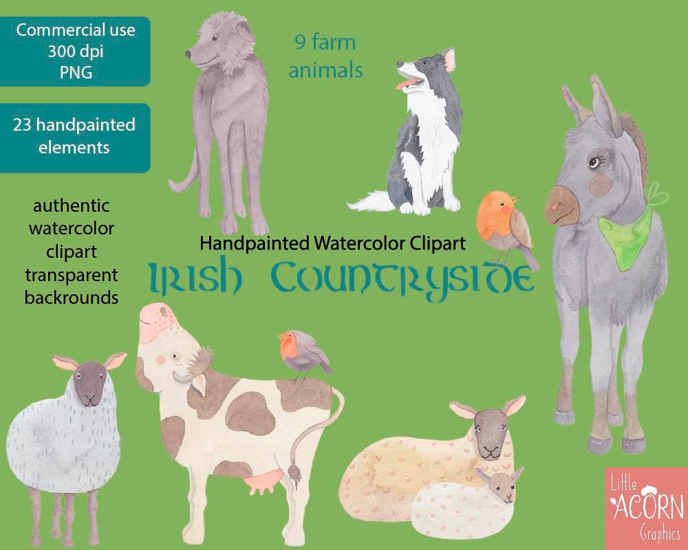 Watercolor Clipart St Patricks, Commercial Use PNG Day Irish Clip Art ...