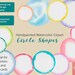 Watercolor Clipart Frame, Circle Clipart, Handpainted Watercolor ...