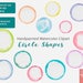 Watercolor Clipart Frame, Circle Clipart, Handpainted Watercolor ...