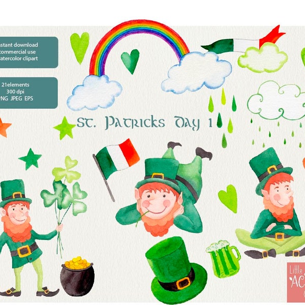 Leprechaun Clip Art - Etsy